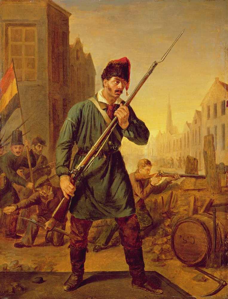 Soldat der belgischen Revolution im Jahr 1830
