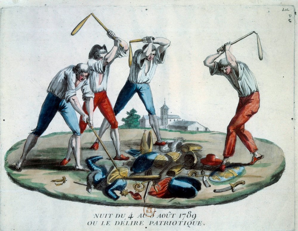 Französische Revolution: Allegorie der Nacht vom 4. August 1789, die ...