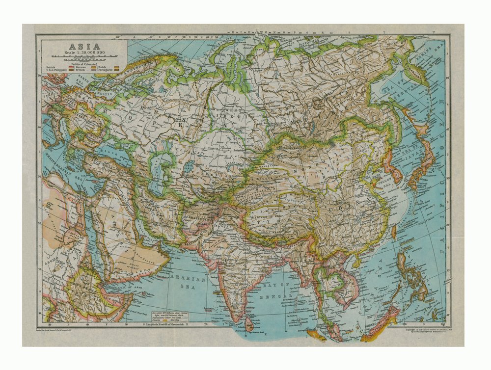 Physische Geographie Von Asien Karte Image Of Landkarte Von Asien Mit