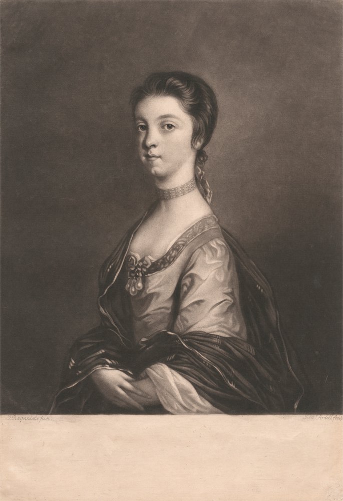 Lady Elizabeth Montagu von James McArdell: Kunstdruck