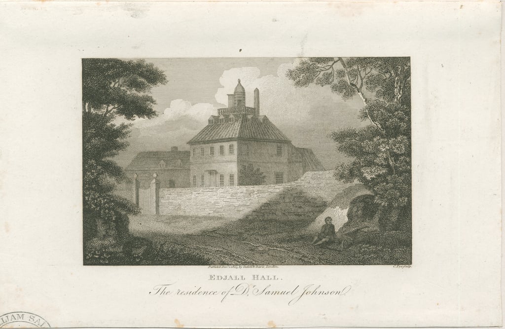 Lichfield - Edial Hall: Gravur, nd [c 1805] (Druck)
