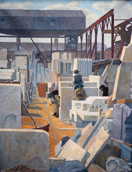 Die Steinmetze von Charles Ginner: hochwertiger Kunstdruck