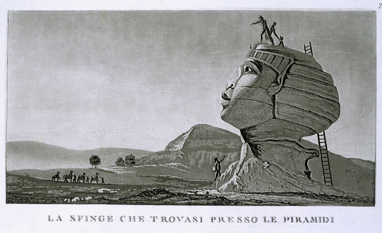 Die Sphinx von Gizeh, aus 'Voyage en Egypte'