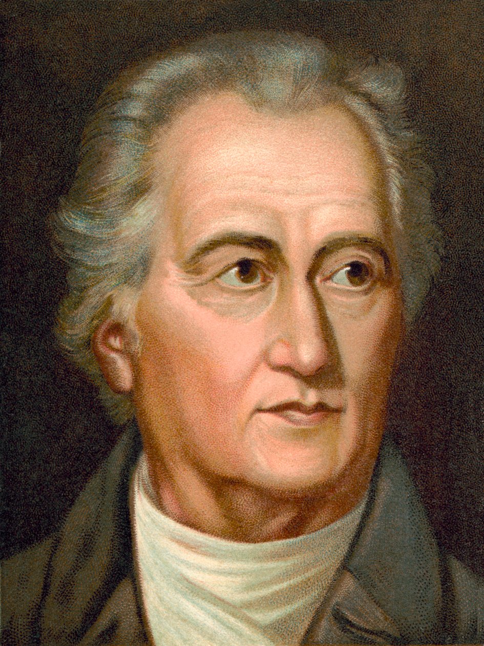 Johann Wolfgang von Goethe von German School: Kunstdruck