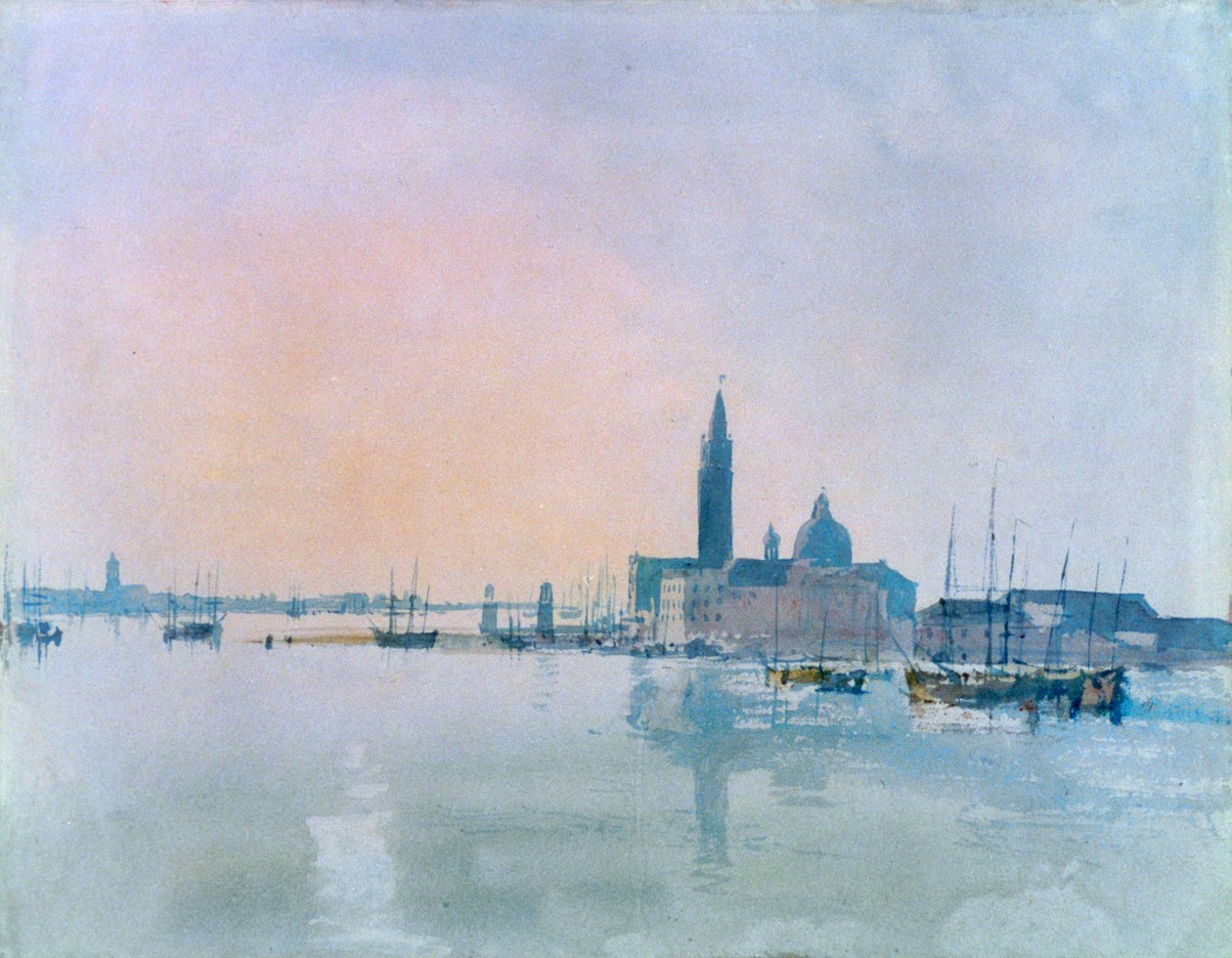 San Giorgio Maggiore von der Dogana aus, 1819