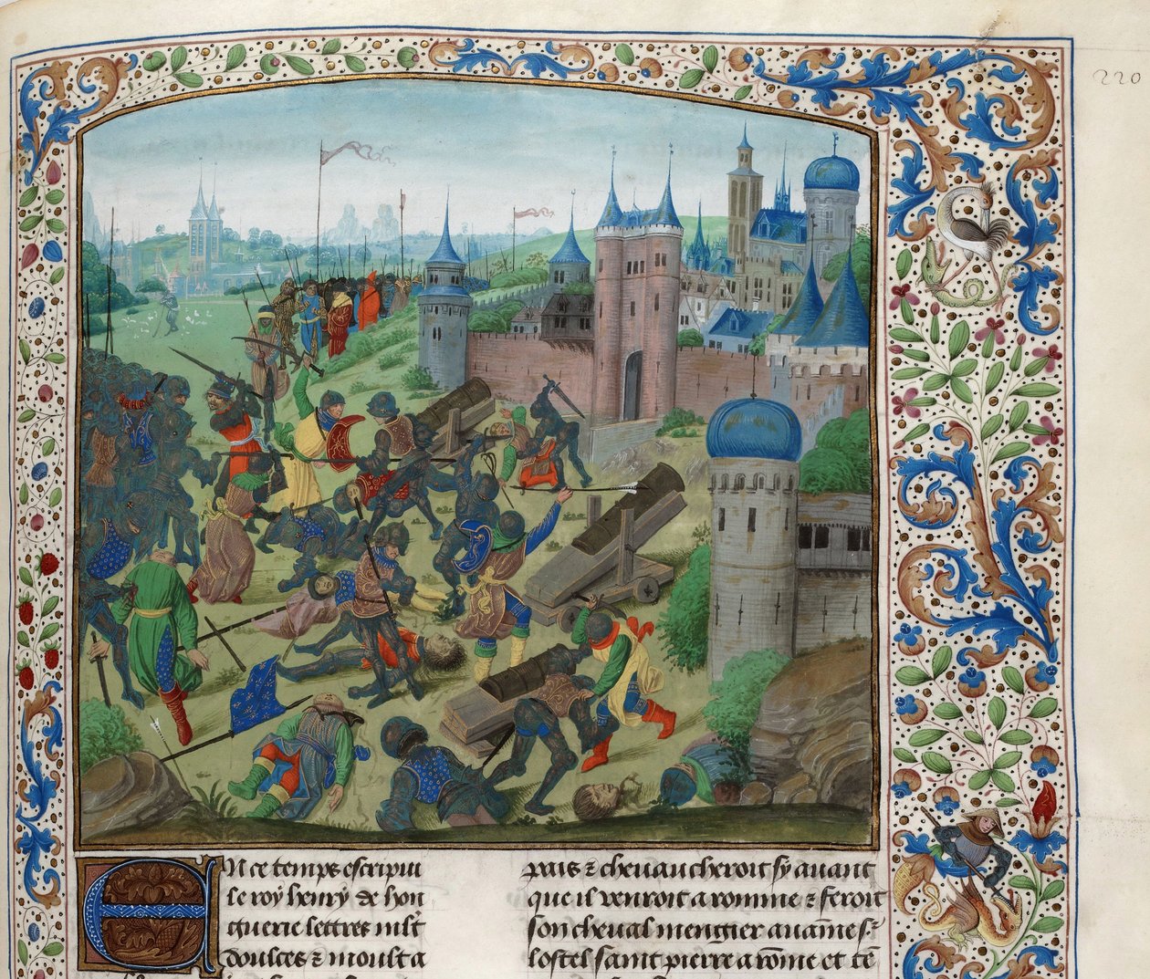 Die Schlacht von Nikopolis am 25. September 1396, ca. 1470-1475