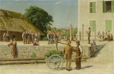 Turnstunde in Ins von Albert Anker: Kunstdruck kaufen