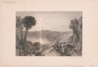 Albano-See von Robert Wallis: hochwertiger Kunstdruck